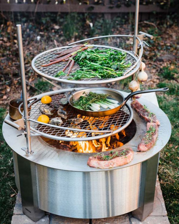 BREEO Smokeless Fire Pits Outpost™ Grill Series X24 | Glyndon Gardens